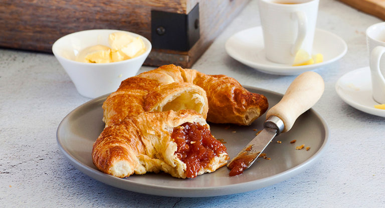 Croissant, unsalted butter and Guava & Pineapple Jam - SPJC